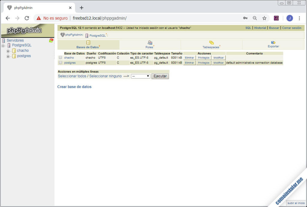 Cómo instalar phpPgAdmin en FreeBSD 12 ️ [2021] Paso a paso