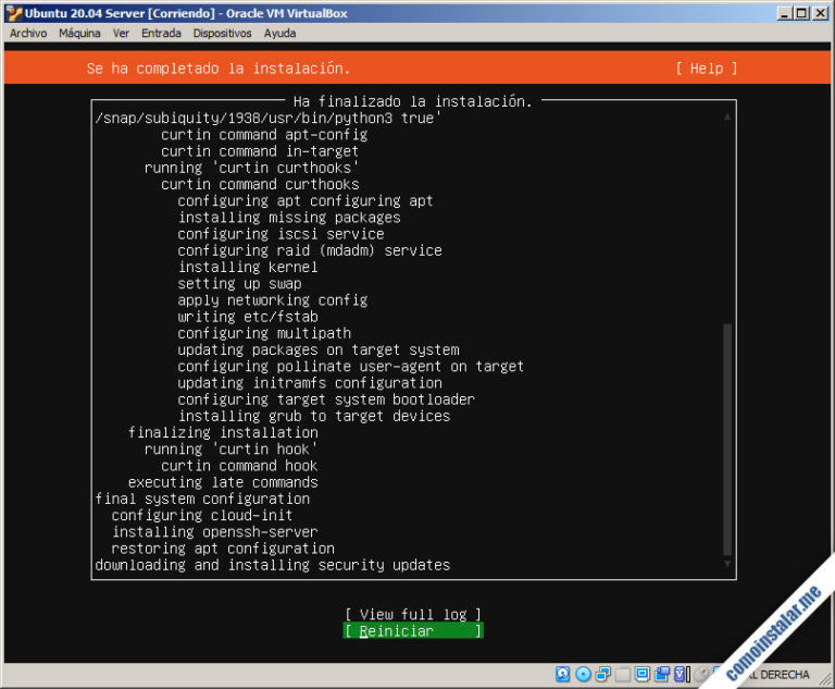 Cómo instalar Ubuntu Server 20.04 en VirtualBox ️ [2022] Paso a paso