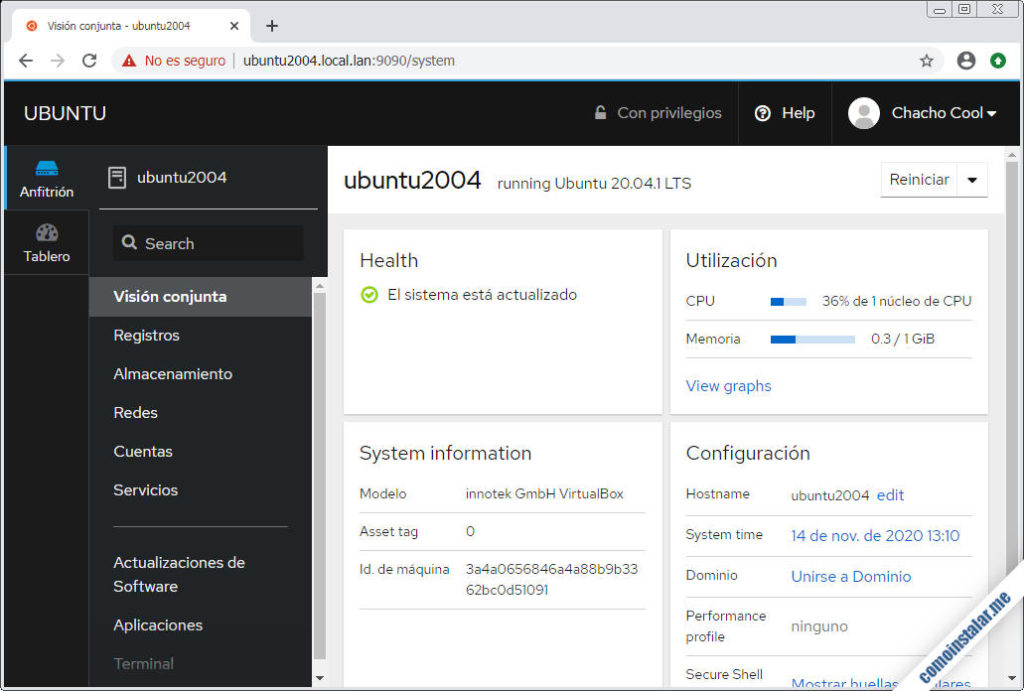 Cómo instalar Cockpit en Ubuntu 20.04 ️ [2022] Paso a paso
