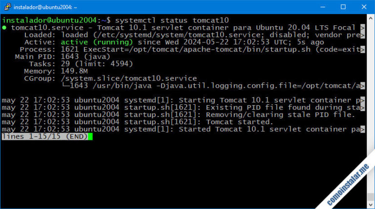 Cómo instalar Tomcat 10 en Ubuntu 20.04 ️ [2024]