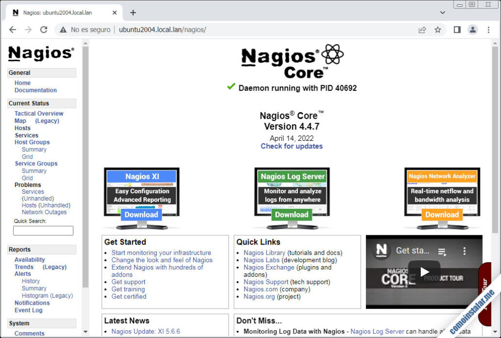 Cómo instalar Nagios Core en Ubuntu 20.04 ️ [2022]