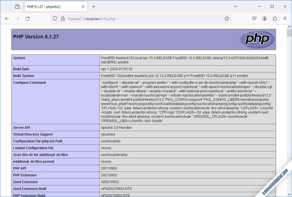 Cómo instalar PHP en FreeBSD 13 ️ [2024] Paso a paso