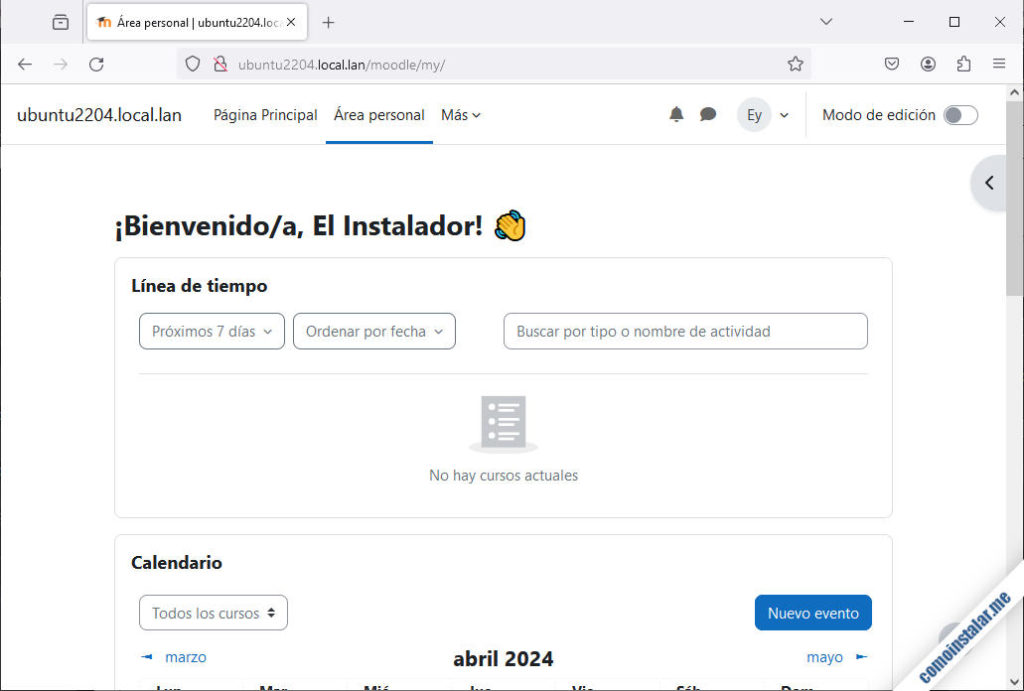 Cómo instalar Moodle en Ubuntu 22.04 LTS ️ [2024] Paso a paso